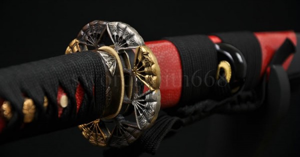 Japanese Samurai Sword KATANA Fully Hand Forged Damascus Steel Clay ...