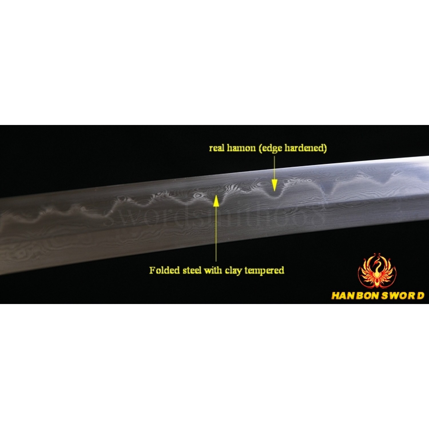 Fully Hand Forged Damascus Steel Clay Tempered Full Tang Blade Japanese ...