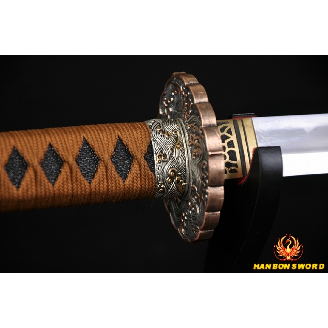 Full Hand Made Japanese SAMURAI SWORD KATANA Clay Tempered FULL TANG ...