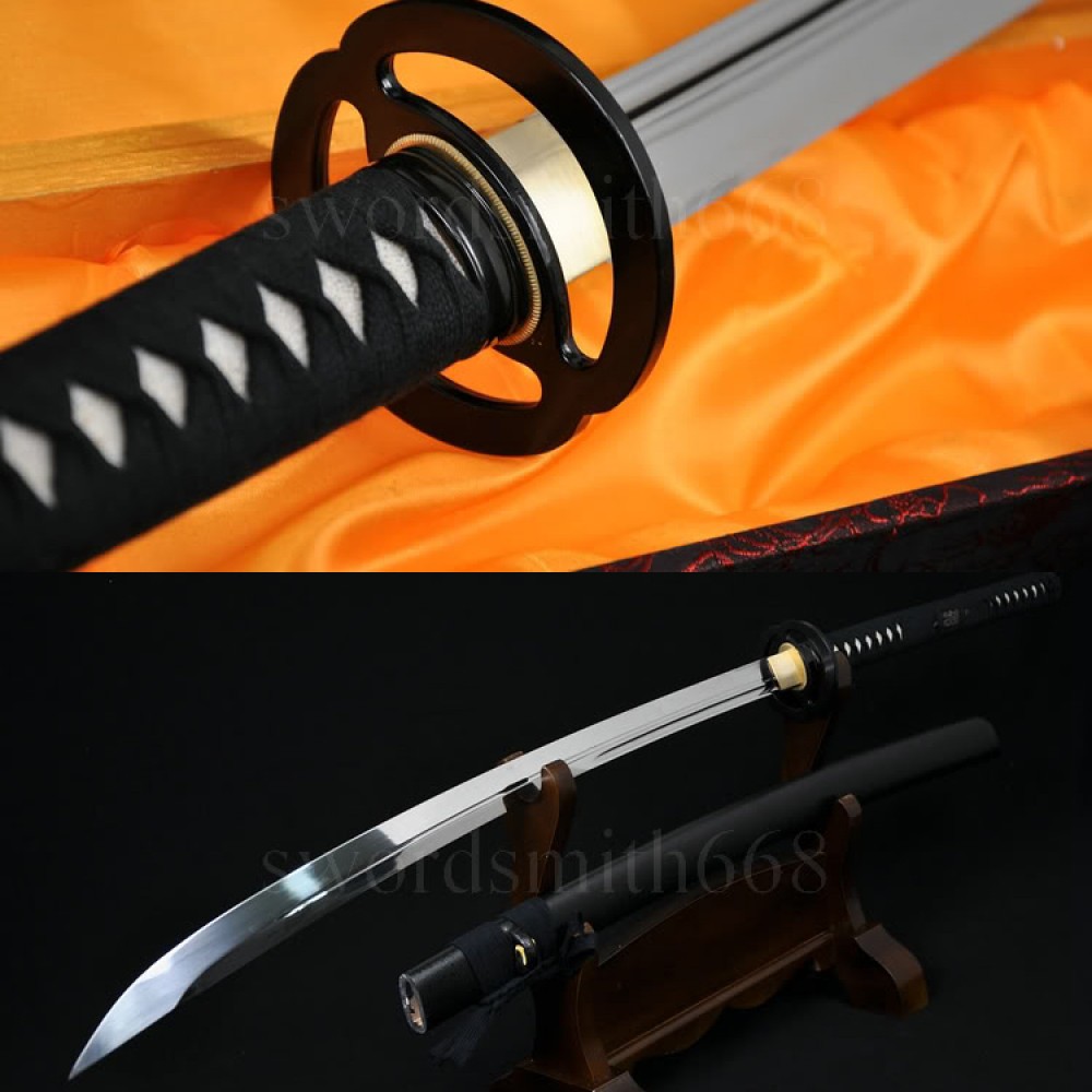 T10 Steel Oil Quenched Full Tang Blade Japanese Samurai Sword NAGINATA