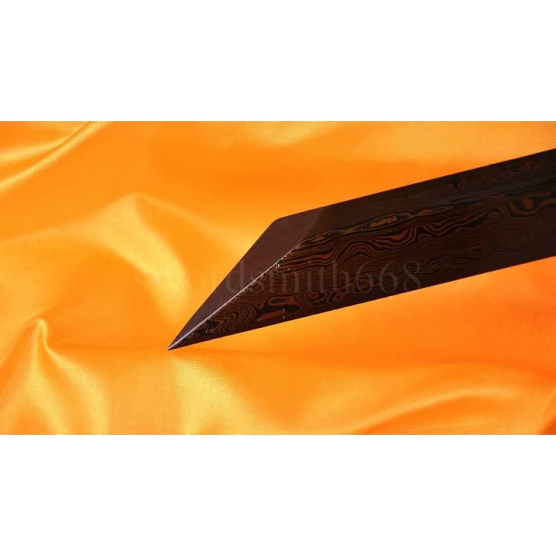 SAKABATO (REVERSE-EDGED SWORD) Damascus Steel Oil Quenched Full Tang ...