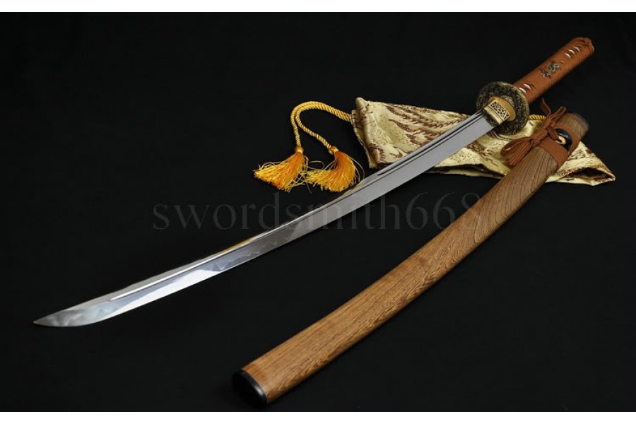 Japanese Samurai Dragon Sword KATANA Unokubi-Zukuri Shape Full Tang ...