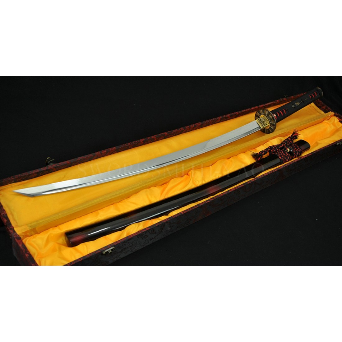 TRADITIONAL HAND FORGED JAPANESE SAMURAI SWORD SAKABATO (REVERSE-EDGED ...
