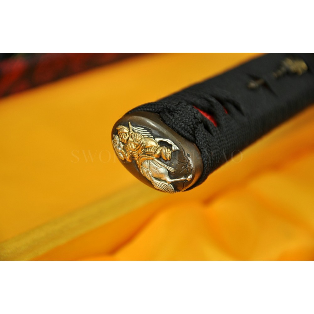 TRADITIONAL HAND FORGED JAPANESE SAMURAI SWORD SAKABATO (REVERSE-EDGED ...