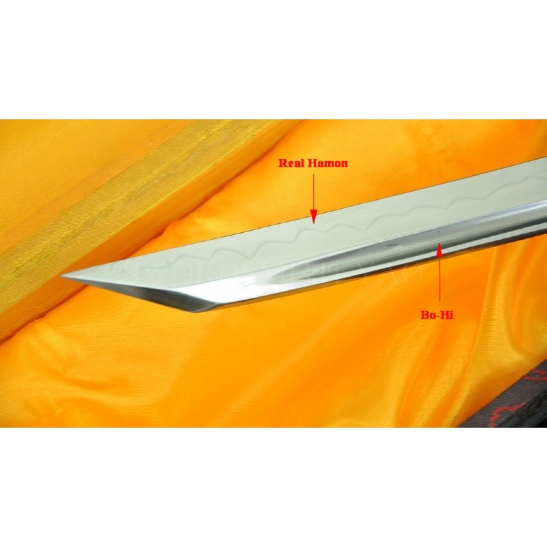 TRADITIONAL HAND FORGED JAPANESE SAMURAI SWORD SAKABATO (REVERSE-EDGED ...