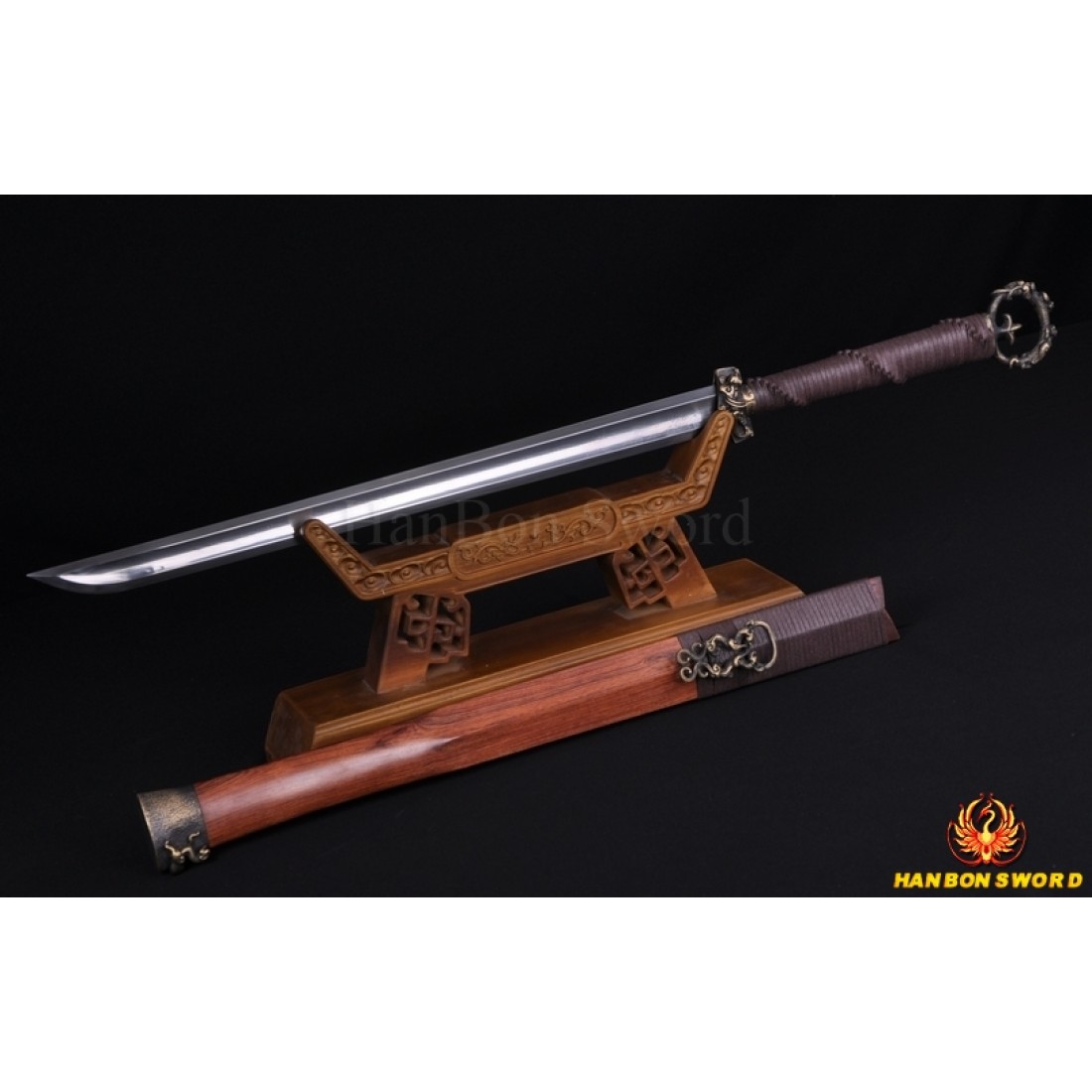 Chinese Huan Shou Dao Sword - Hand-Forged, Ring Pommel | HanBon Forge