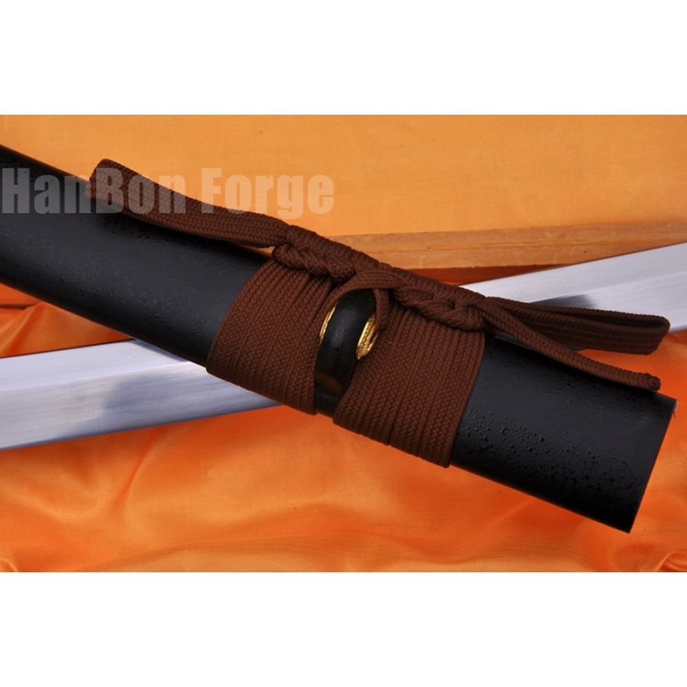 Japanese Katana - Handmade Samurai Sword with Folded Pattern Steel ...
