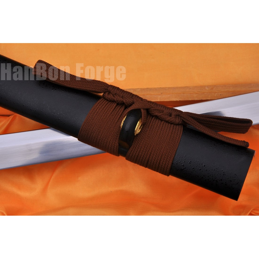 Japanese Katana - Handmade Samurai Sword with Folded Pattern Steel ...