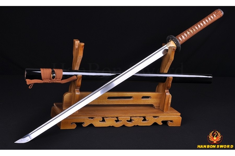 Handmade Ninjato Sword Damascus Steel Full Tang Blade