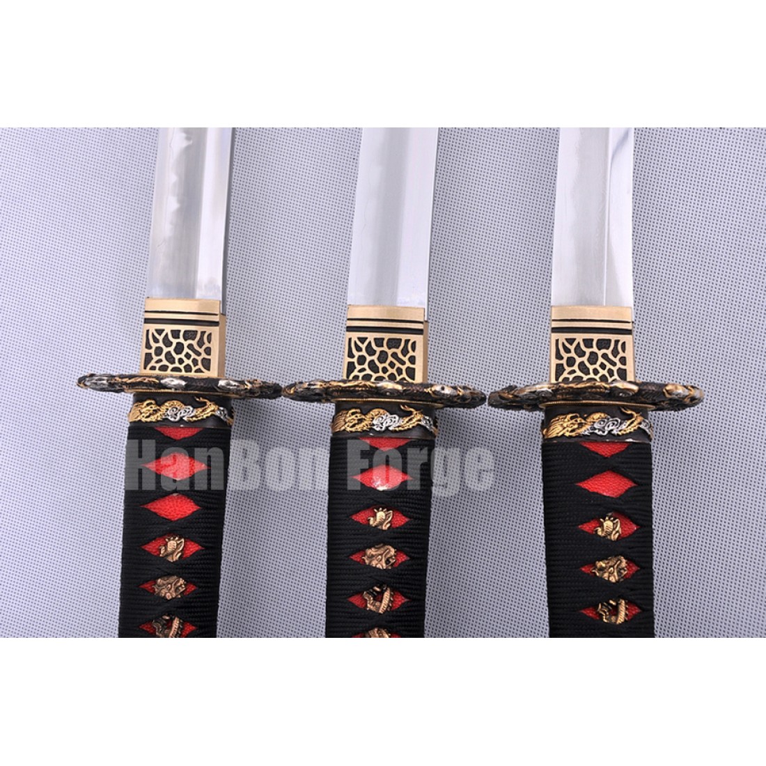 Handmade Japanese Sword Set – Katana, Wakizashi, Tanto | Kobuse Blades ...
