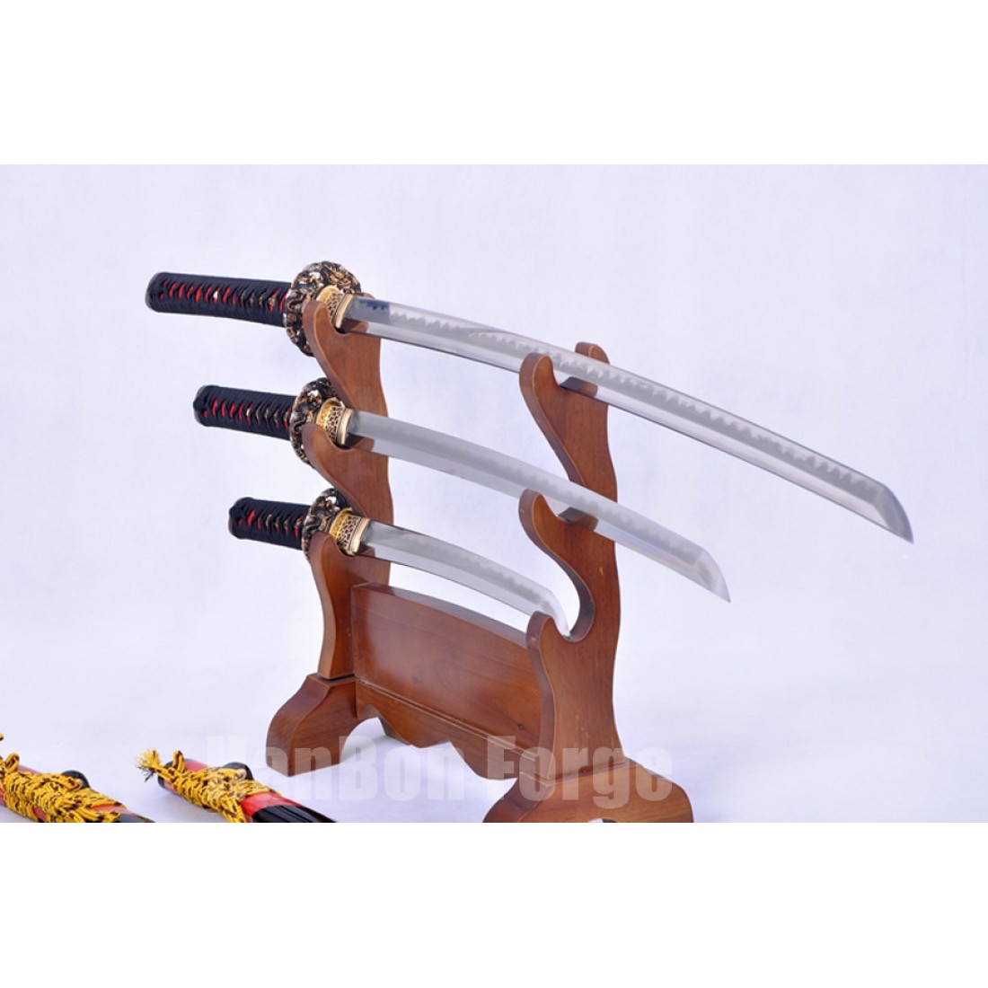 Handmade Japanese Sword Set – Katana, Wakizashi, Tanto | Kobuse Blades ...