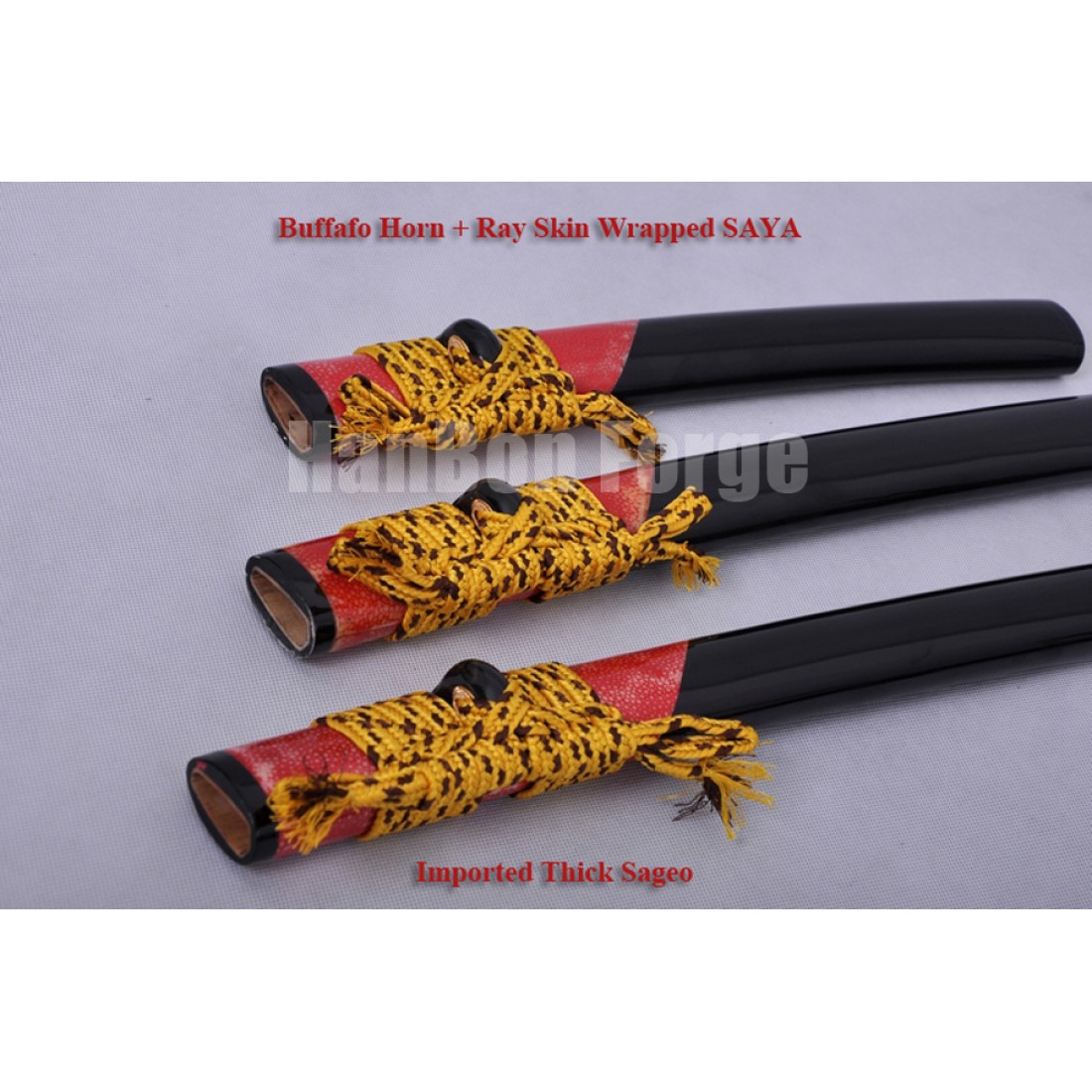 Handmade Japanese Sword Set – Katana, Wakizashi, Tanto | Kobuse Blades ...
