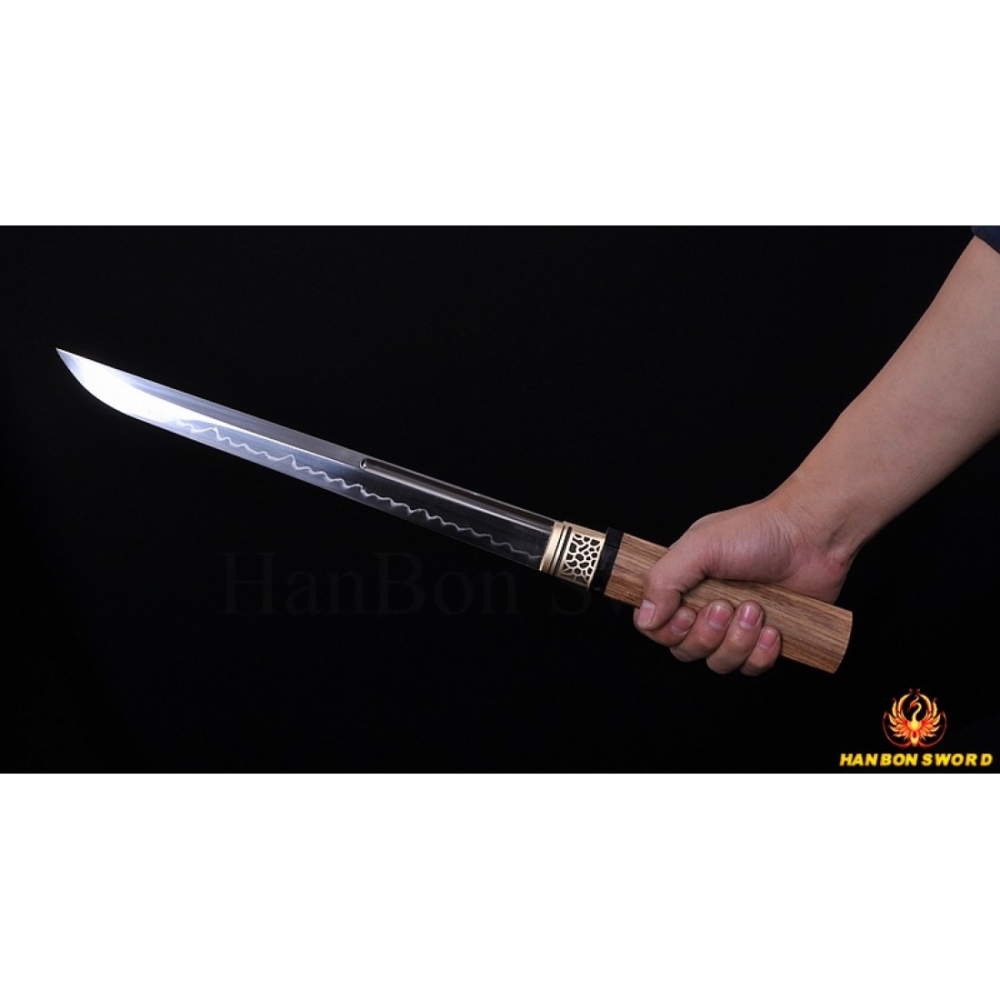 Handmade Japanese Tanto Sword | Clay Tempered 1095 Steel | Full Tang ...