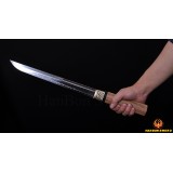 Handmade Japanese Tanto Sword | Clay Tempered 1095 Steel | Full Tang ...