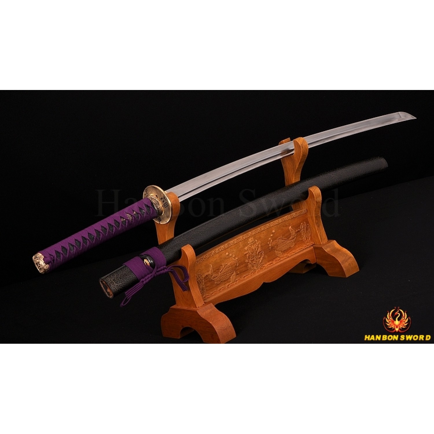Handmade warrior Katana Japanese samurai sword DAMASCUS FULL TANG BLADE