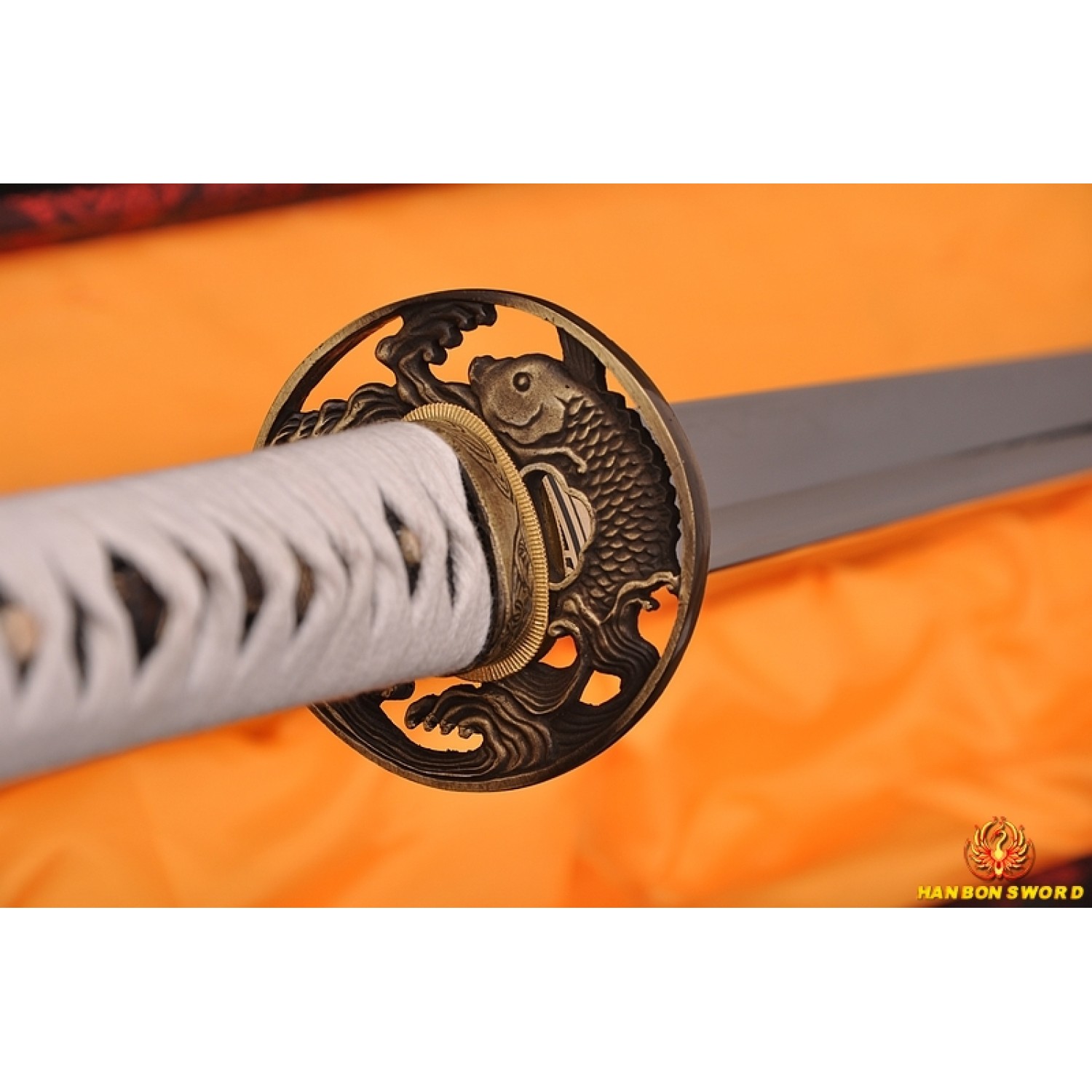 Handmade Ninjato Sword | Clay Tempered Japanese Ninja Sword - HanBon Forge