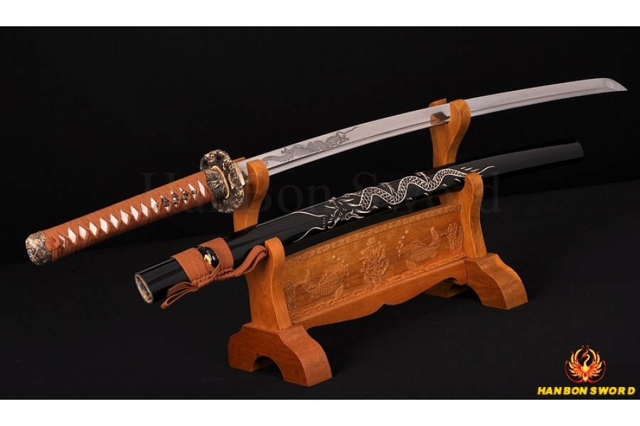 Hand Forge KATANA SWORD Dragon Katana Japanese Samurai Sword
