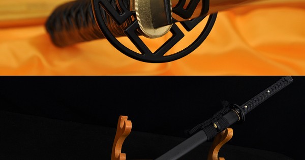 Hand-Forged Black Ninjato | Full Tang Ninja Sword