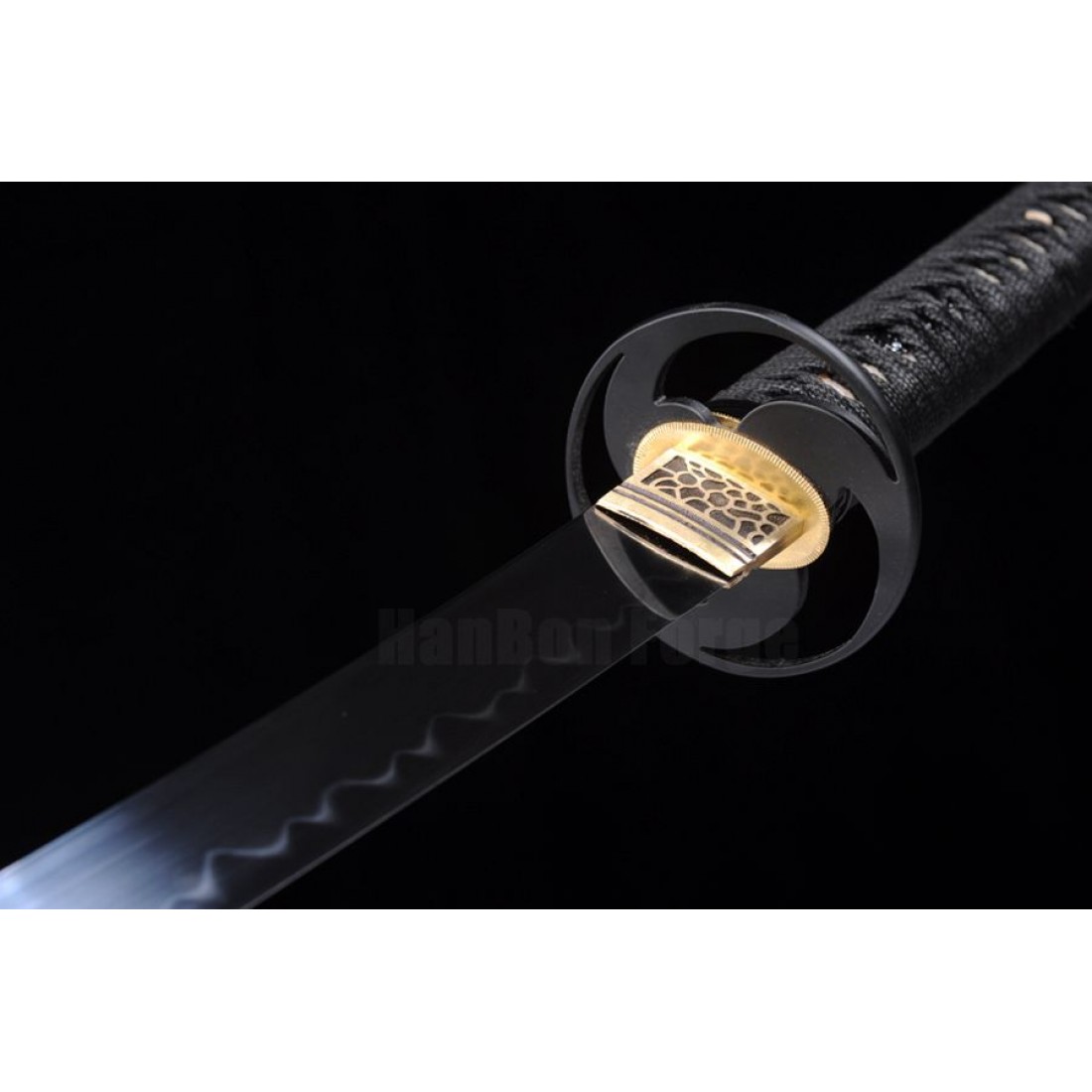 KATANA Japanese Samurai Sword T10 Steel Clay Tempered HIRA-ZUKURI Blade ...