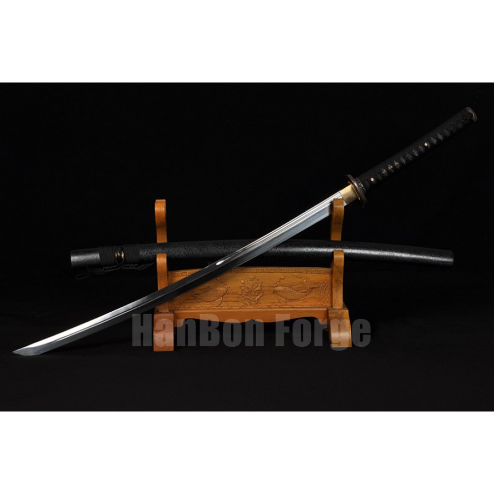 Japanese Katana Sword Handmade 1095 High Carbon Steel Unokubi Zukuri ...