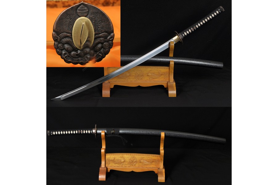 Japanese Samurai Katana Training Sword Iaido Sword Oil Quenched Full ...