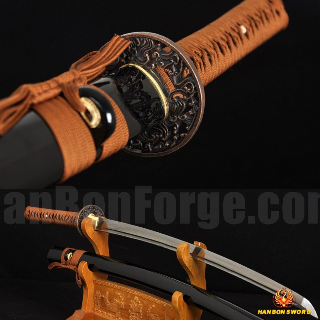 Hand Forged Japanese Katana Sword Damascus steel full tang blade