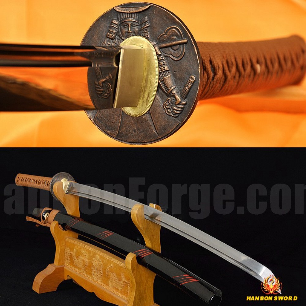 Training Iaido Sword Oil Quenched Full Tang Blade Japanese Samurai Katana