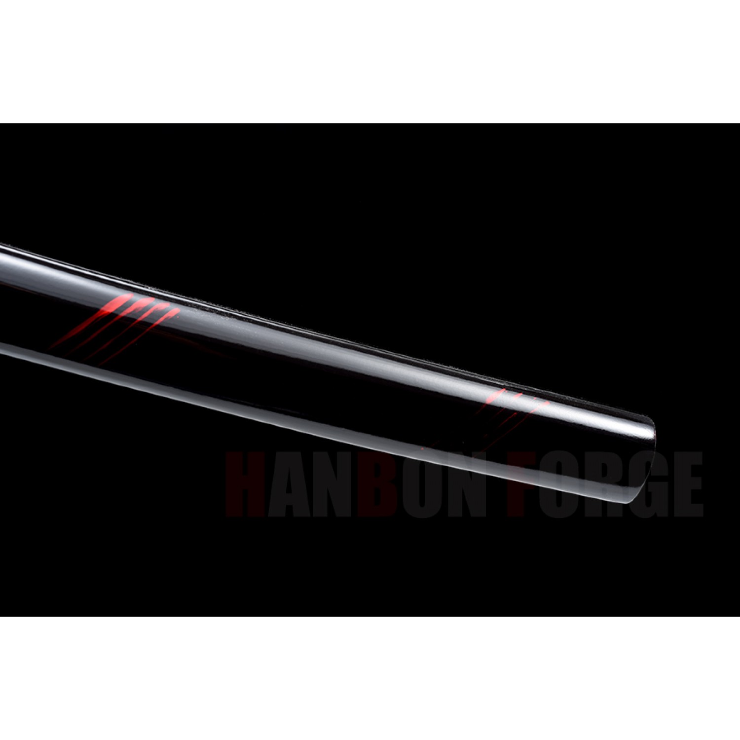 Japanese Samurai Sword T10 Steel Hand Forge Full Tang Red Blade