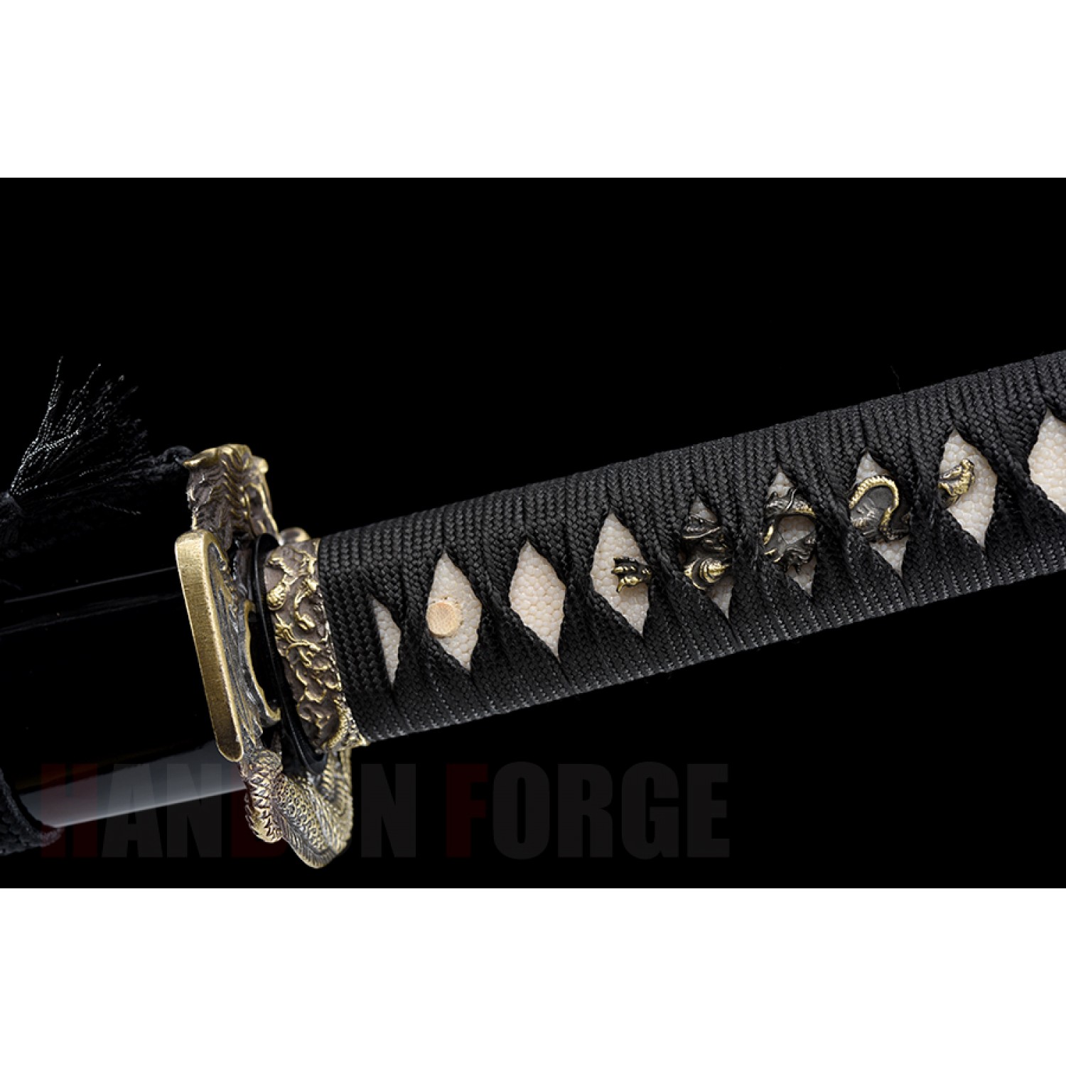 Serrated Blade Japanese Samurai Sword Handmade T10 Steel Blade
