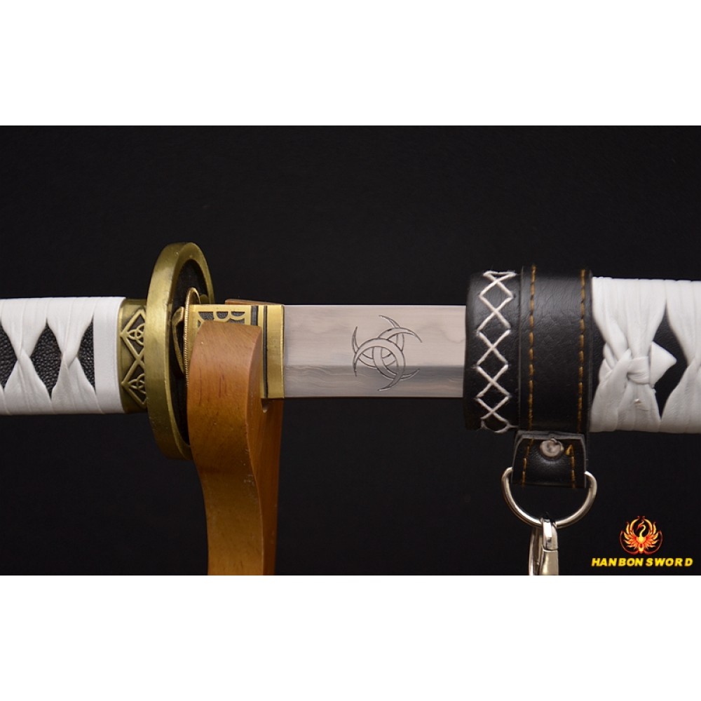 The Walking Dead Sword-Michonne's Katana Zombie Killer DAMASCUS Steel ...