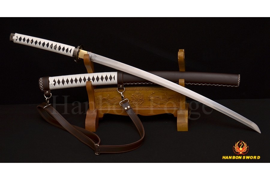 The Walking Dead Sword-Michonne's Katana Zombie Killer DAMASCUS Steel ...