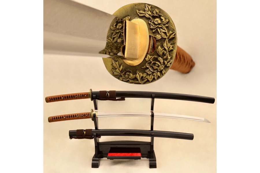 Japanese katana swords handmade 1095 high carbon steel blade samurai ...
