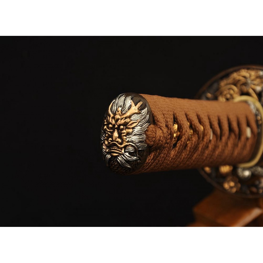 Clay Tempered Tanto – 1095 Carbon Steel Samurai Dragon Knife