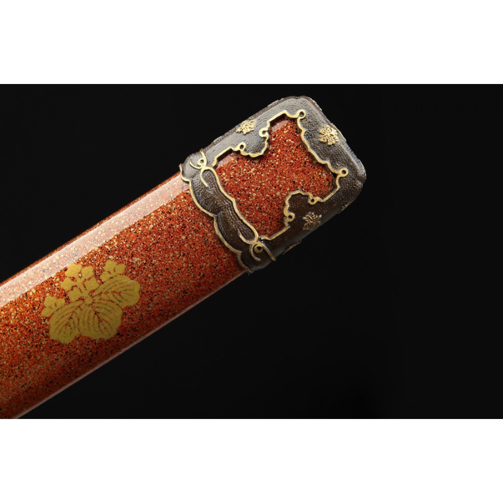 Handmade Japanese Tachi Sword with Folded Steel and Hazuya Polish Blade ...