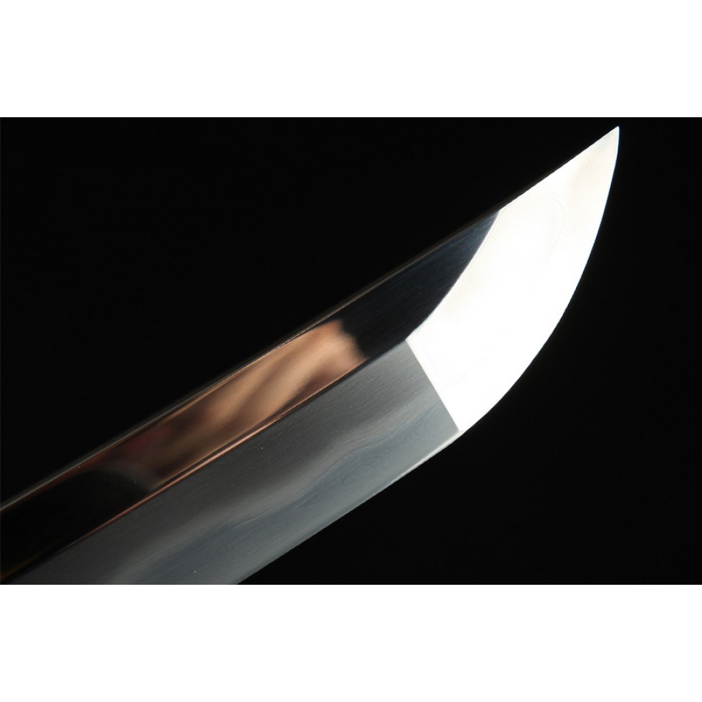 Handmade Japanese Tachi Sword with Folded Steel and Hazuya Polish Blade ...