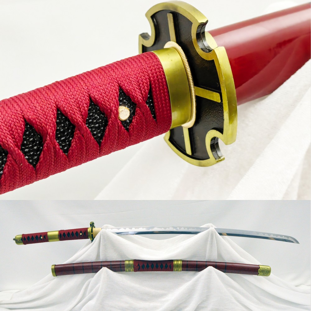 Full Hand Forged Manga Sword One Piece Sandai Kitetsu-Zorro 1095 Steel ...