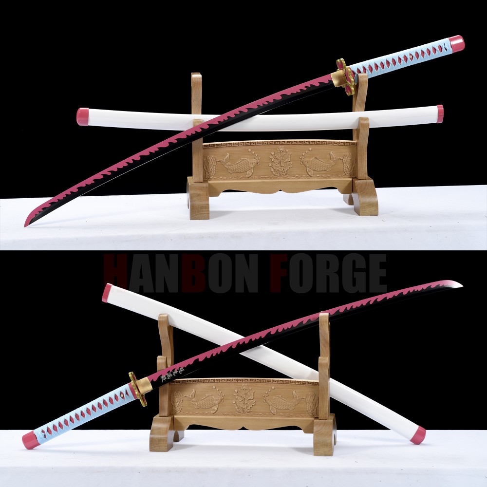 Hand Made Mitsuri Kanroji's Sword, Demon Slayer Katana Sword, Kimetsu ...