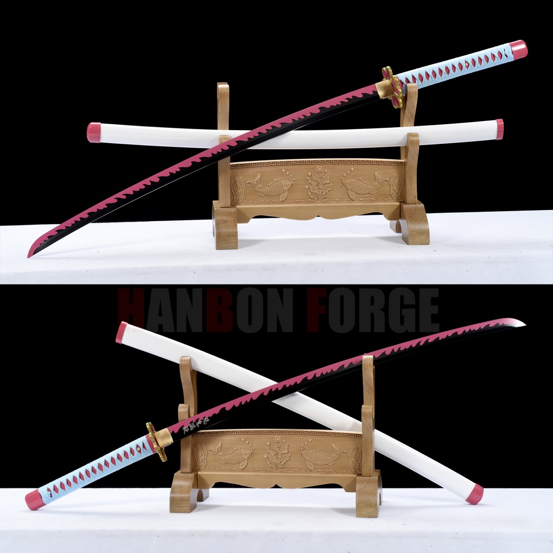 Hand Made Mitsuri Kanroji's Sword, Demon Slayer Katana Sword, Kimetsu ...