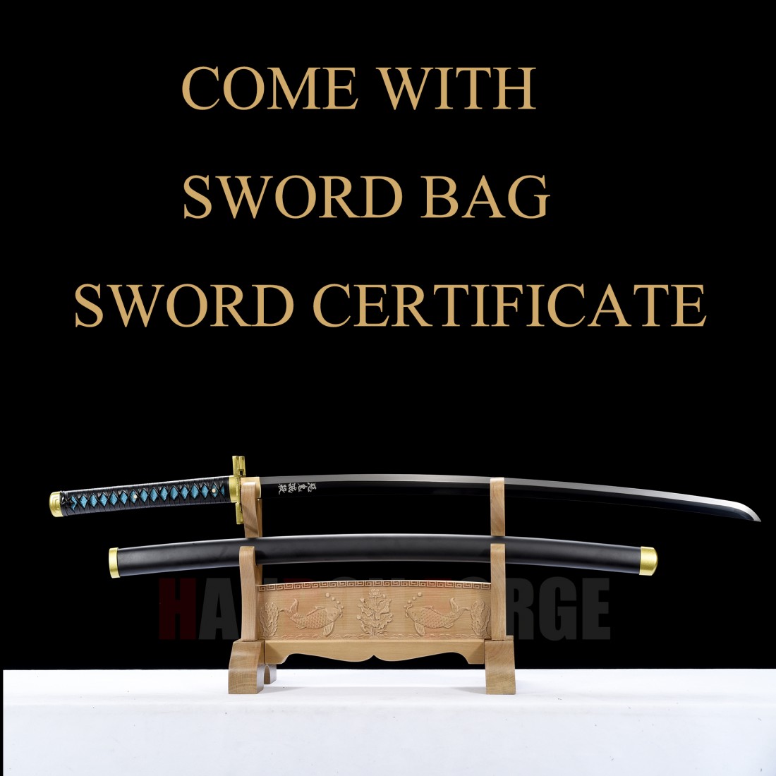Hand Forged Muichiro Tokito Sword from Demon Slayer - Hanbon Forge