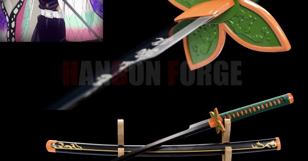 Handmade Shinobu Kocho Demon Slayer Sword - T10 Steel Katana Sword