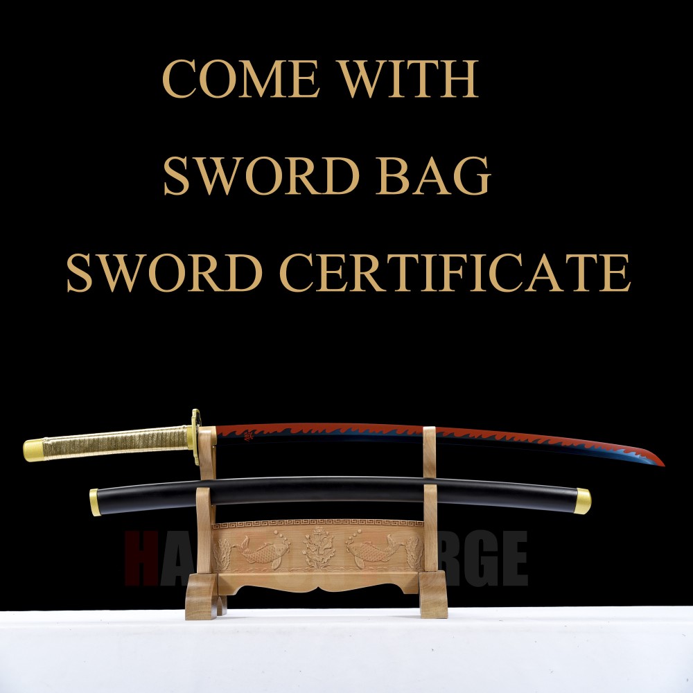 Handmade Yoriichi's Sword from Demon Slayer | Hand Forged T10 Steel ...