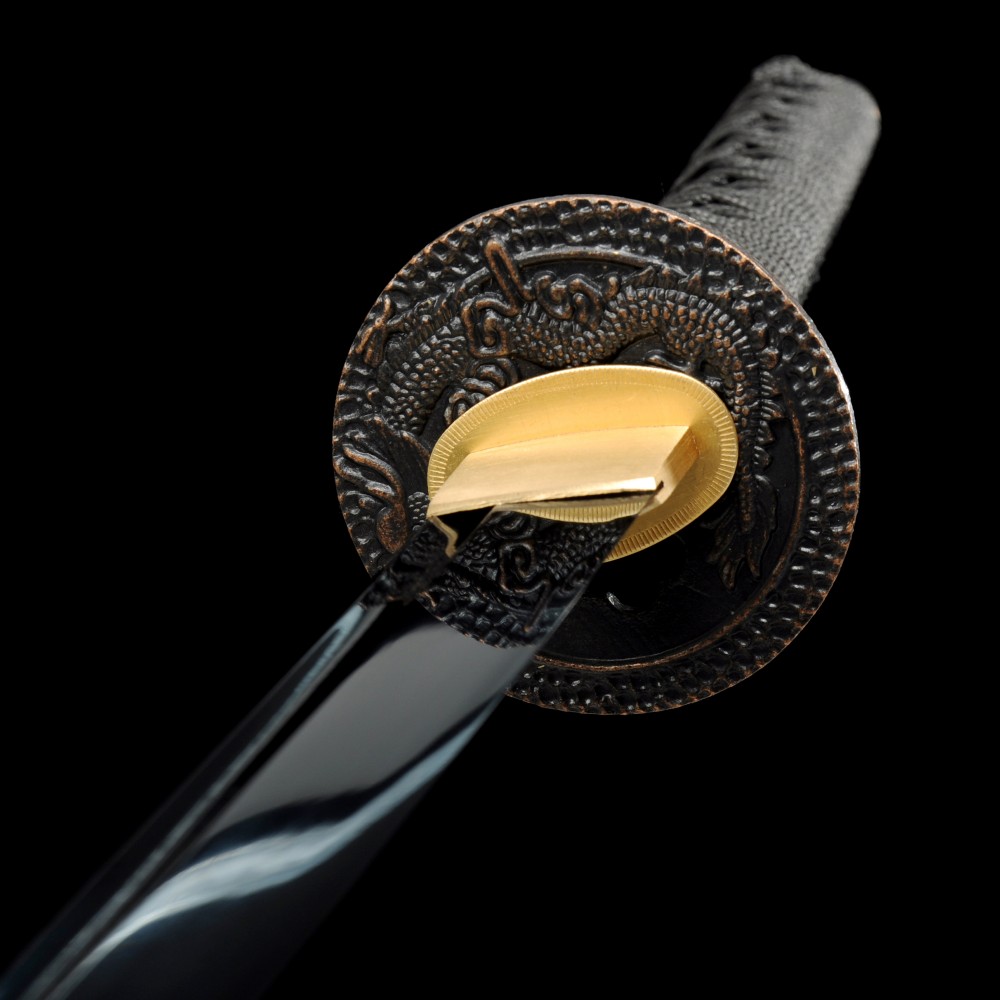 Hand Made Japanese Samurai Katana Sword Blue T10 Steel Blade | HanBon Forge