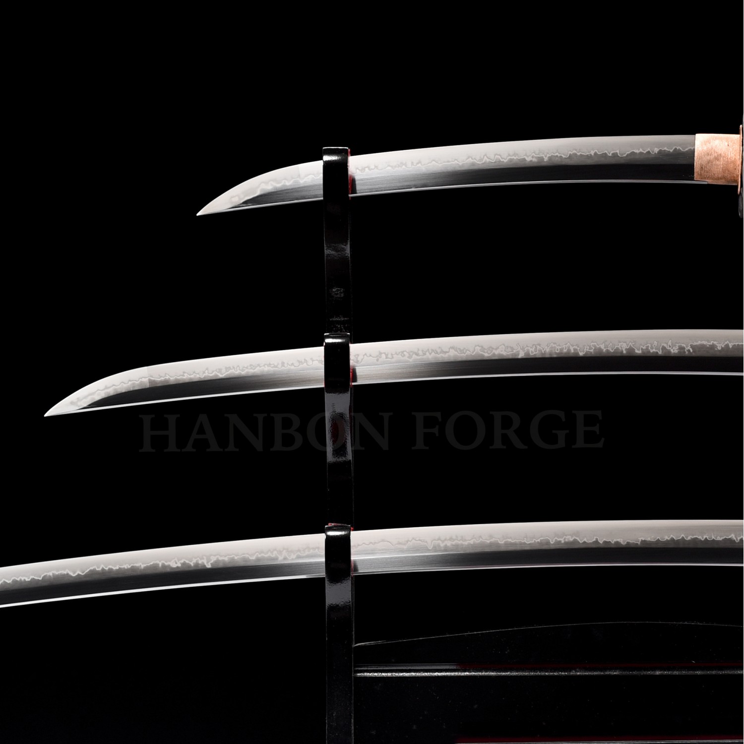 Handmade Japanese Sword Set (Katana, Wakizashi and Tanto) with Choji ...