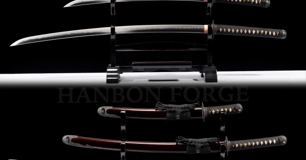 Handmade Japanese Sword Set (Katana, Wakizashi and Tanto) with Choji ...