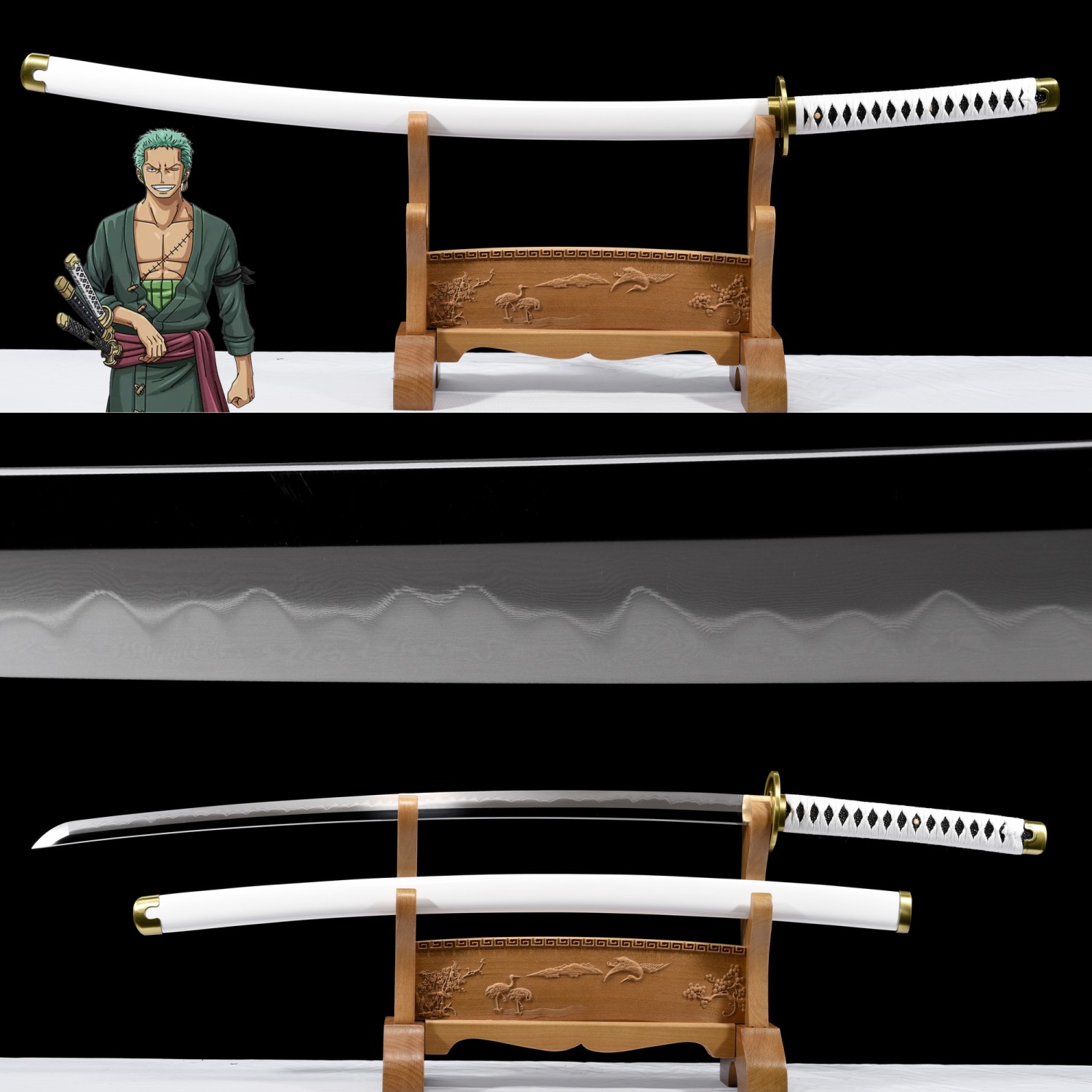 Handmade Wado Ichimonji Sword Of Zoro Roronoa Authentic One Piece