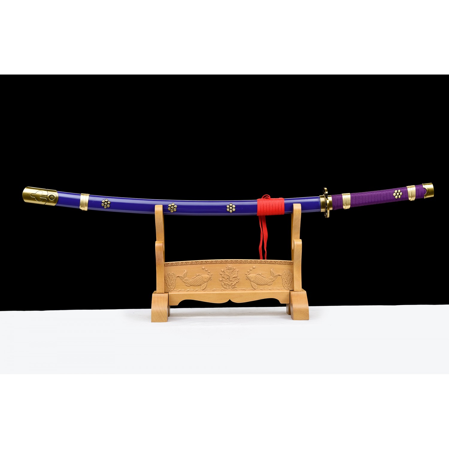 One Piece Zoro Sword – Purple Black Katana Replica | Real T10 Steel ...