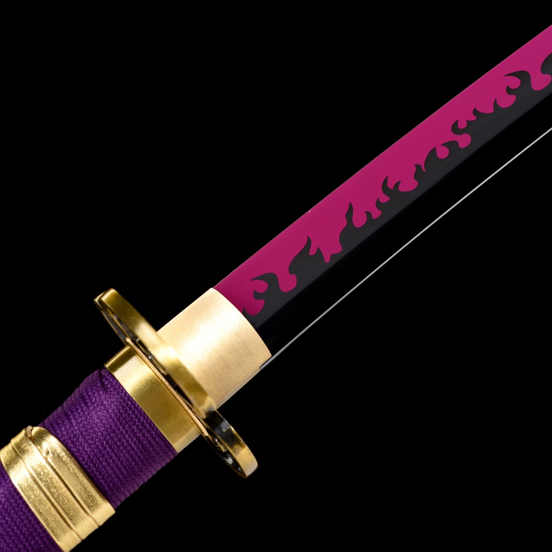 One Piece Zoro Sword – Purple Black Katana Replica | Real T10 Steel ...