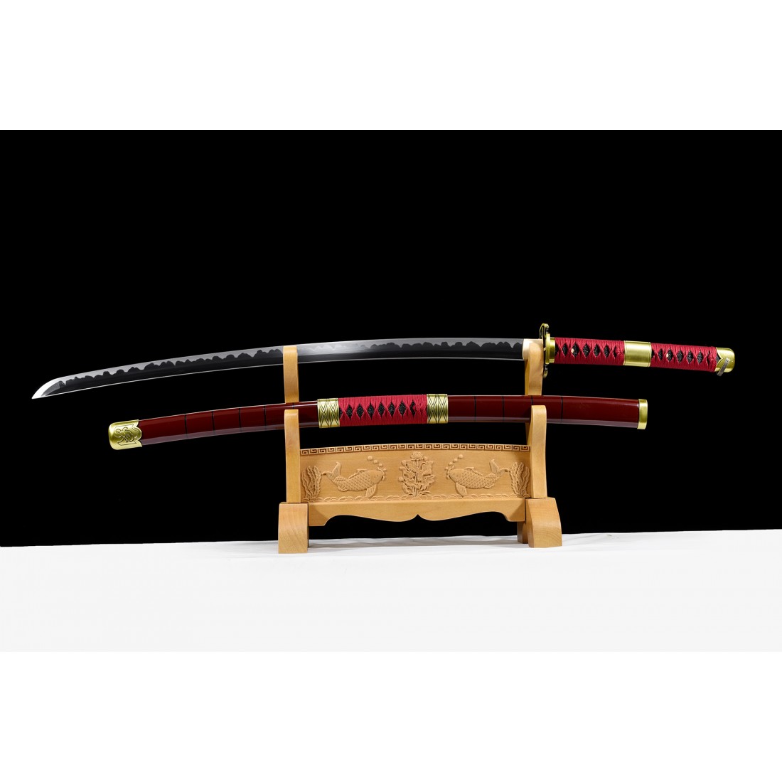 Hand Forged One Piece Sandai Kitetsu Replica Sword - Authentic Roronoa ...