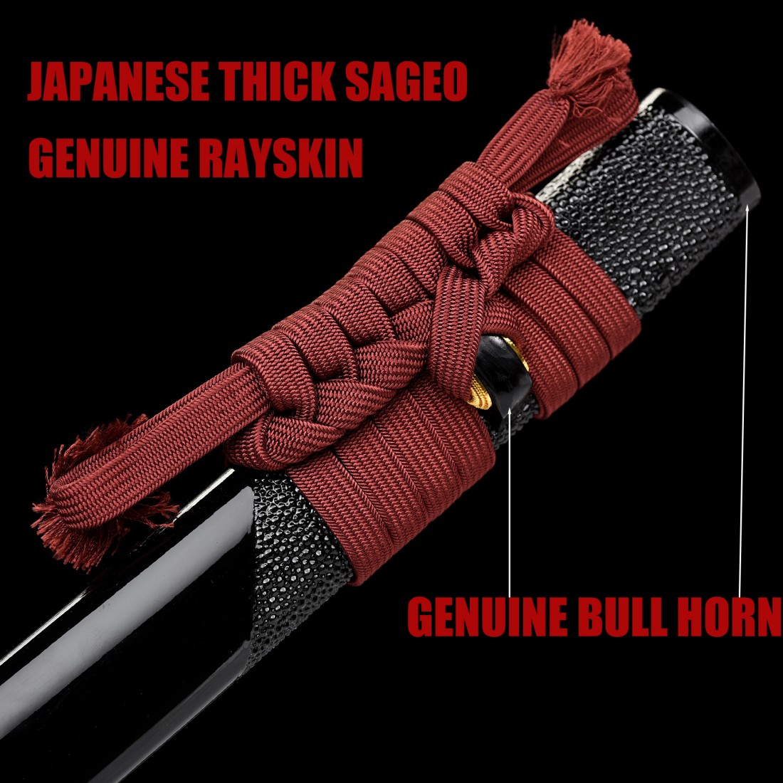 Handcrafted Japanese Katana Sword with Dragon Theme Koshirae and Hazuya ...