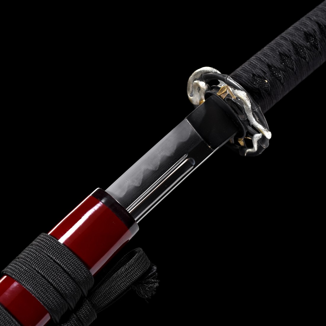 Japanese Katana Sword with Snake Theme Koshirae and Hazuya Polishing Finish